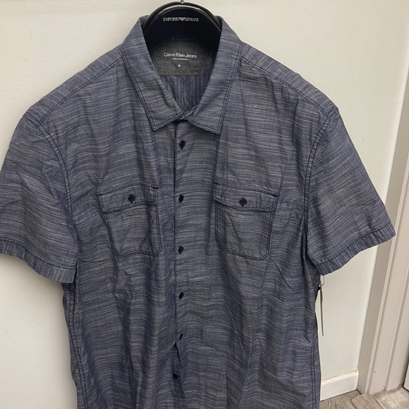 Calvin Klein Jeans | Shirts | Mens Calvin Klein Navygray Light Weight ...